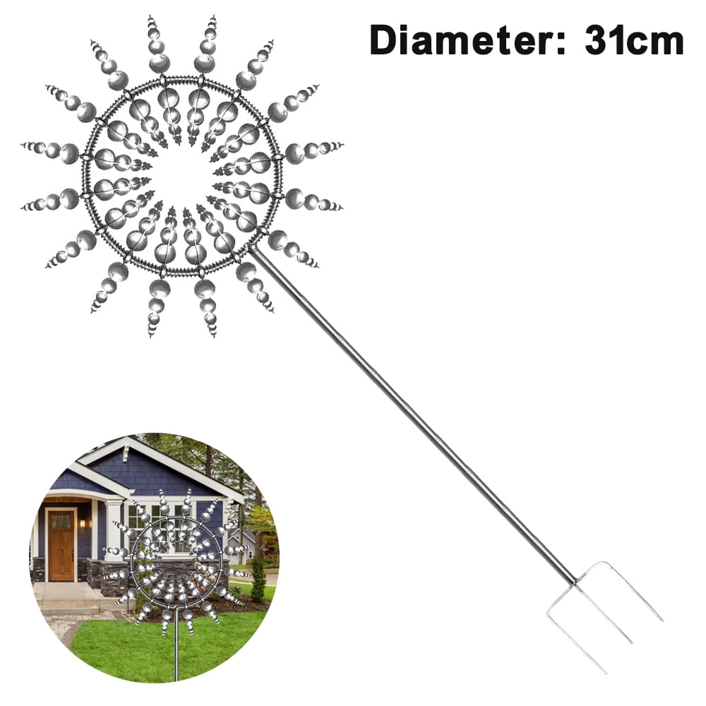 1 pcs Metal Windmill, Outdoor Metal Kinetic Garden Wind Spinners, Yard ...