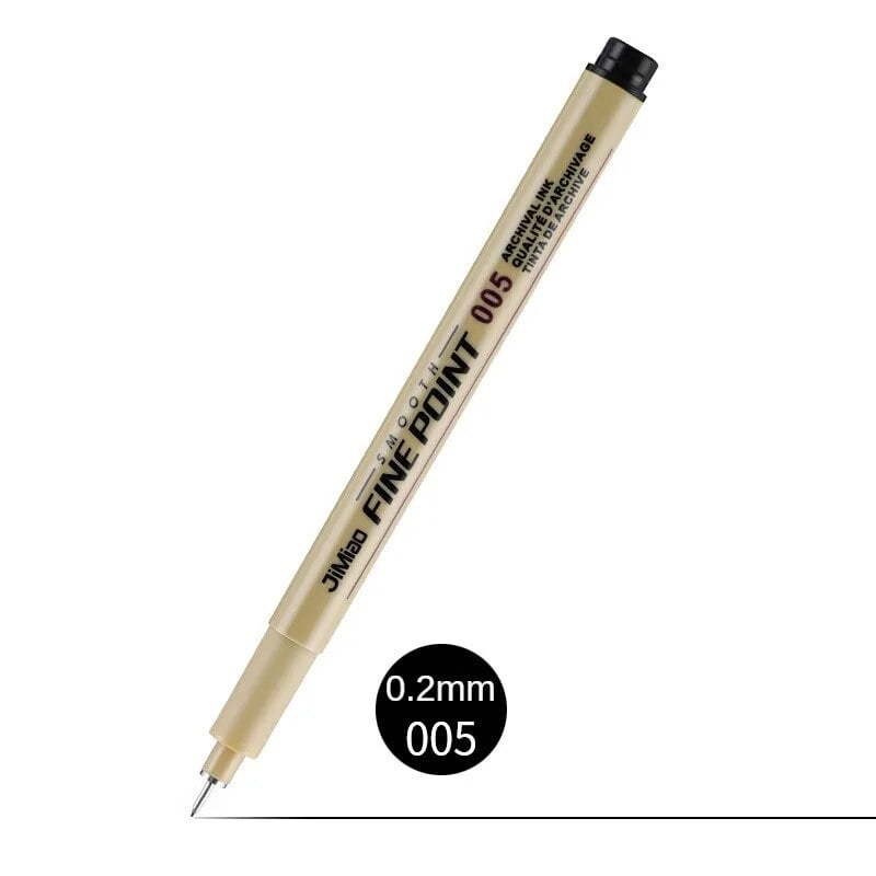 1 pcs Pigment Liner Micron Pen Neelde Drawing Manga Pen Brush Art ...