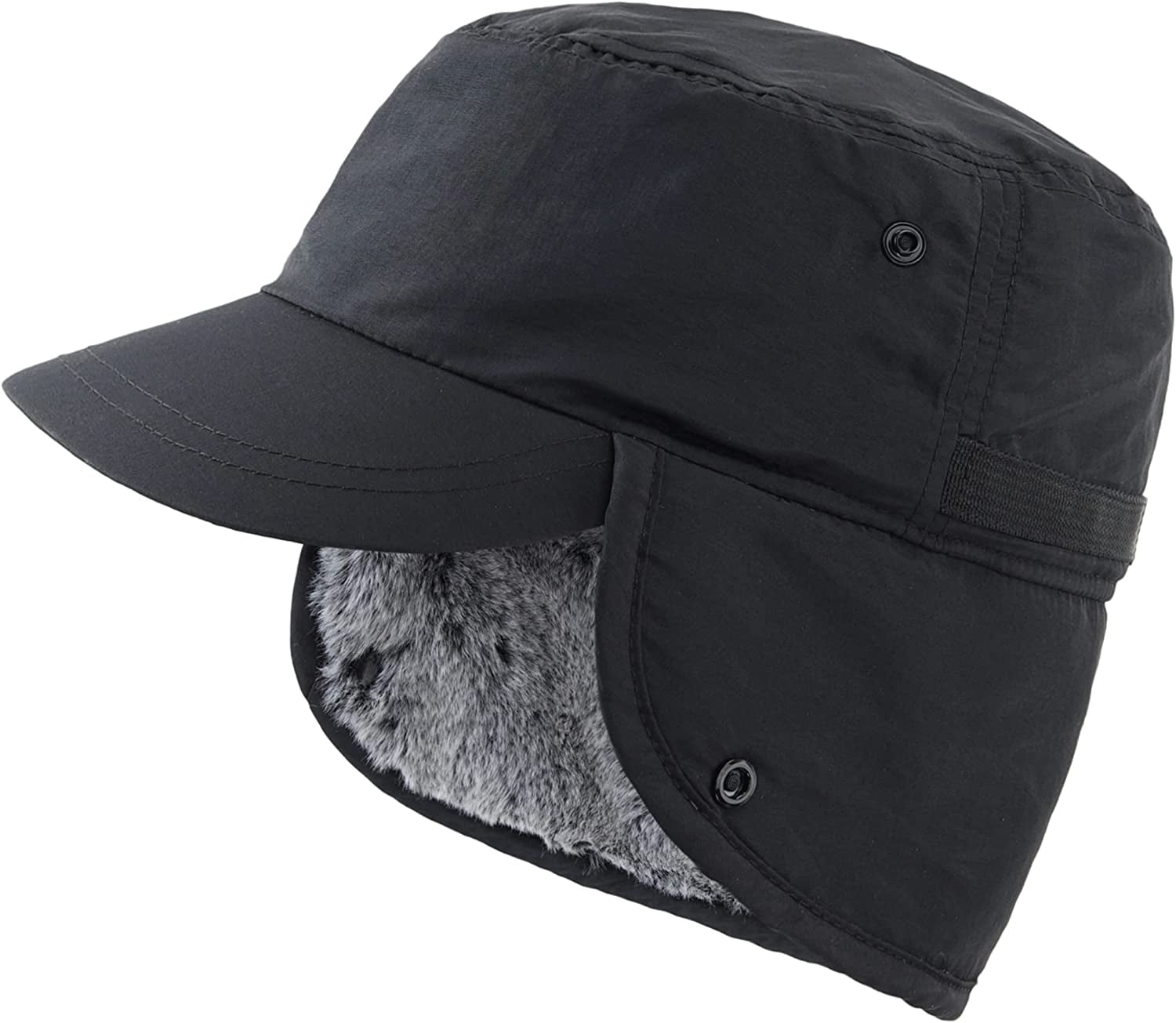 1 pcs Winter Ear Protection Ski Cap Mens Winter Hat with Brim Warm ...