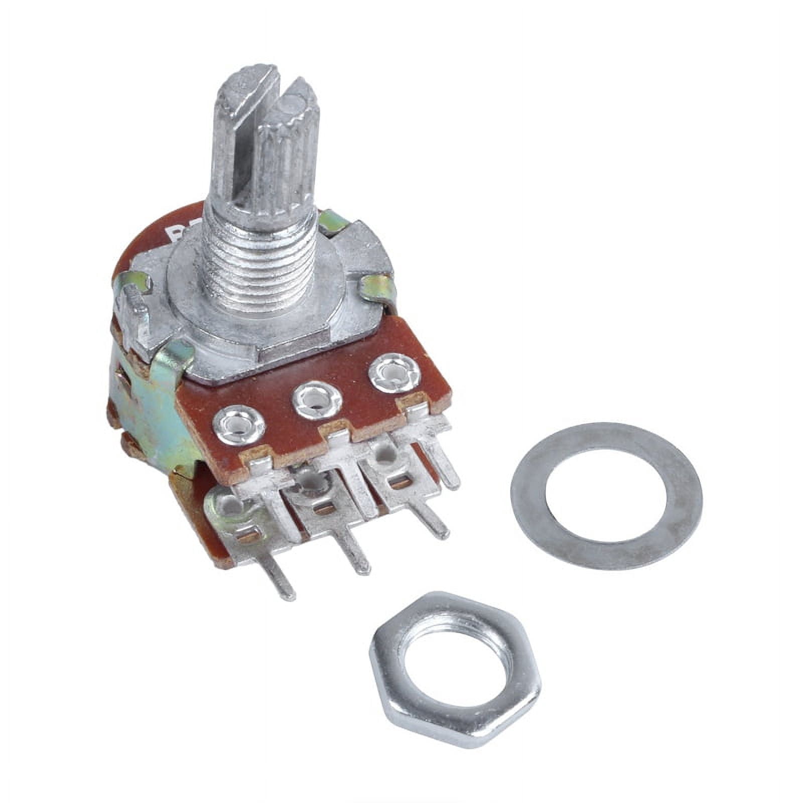 1 pcs silver metal B50K 50K ohm 6-pin dual trim potentiometer 3.8*2.8*1 ...