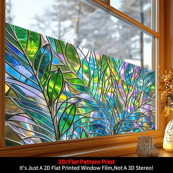 1 piece, 2D flat, fashionable art decorative window film, glass door ...