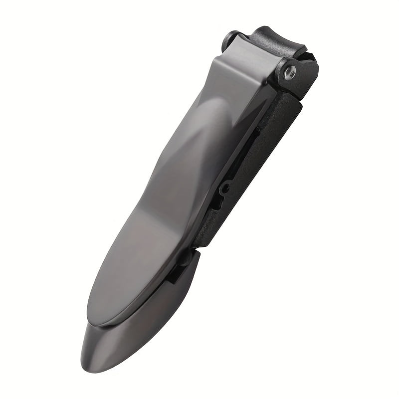 1-piece Nail Clippers for Men with Catcher -Sharp Heavy Duty Self ...