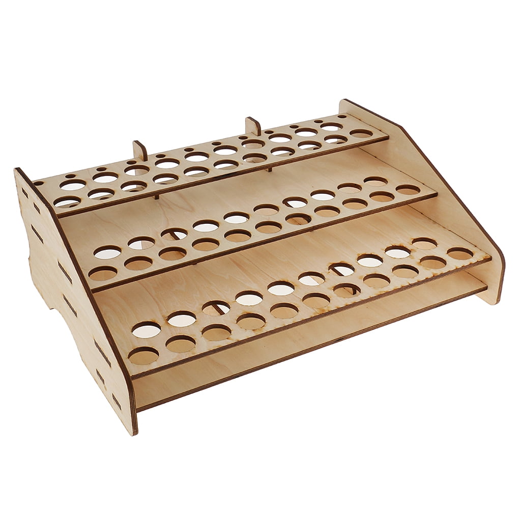 1 piece Wood Paint Pigment Ink Bottles Organizer Storage Stand Holder ...