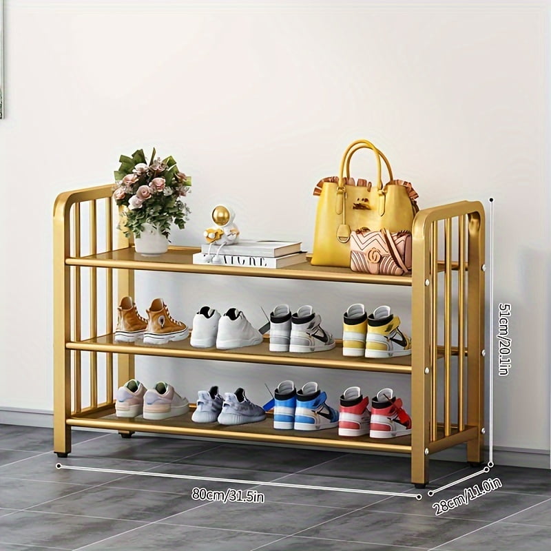 1 piece all-metal widened and thickened multi-layer shoe rack, floor-to ...