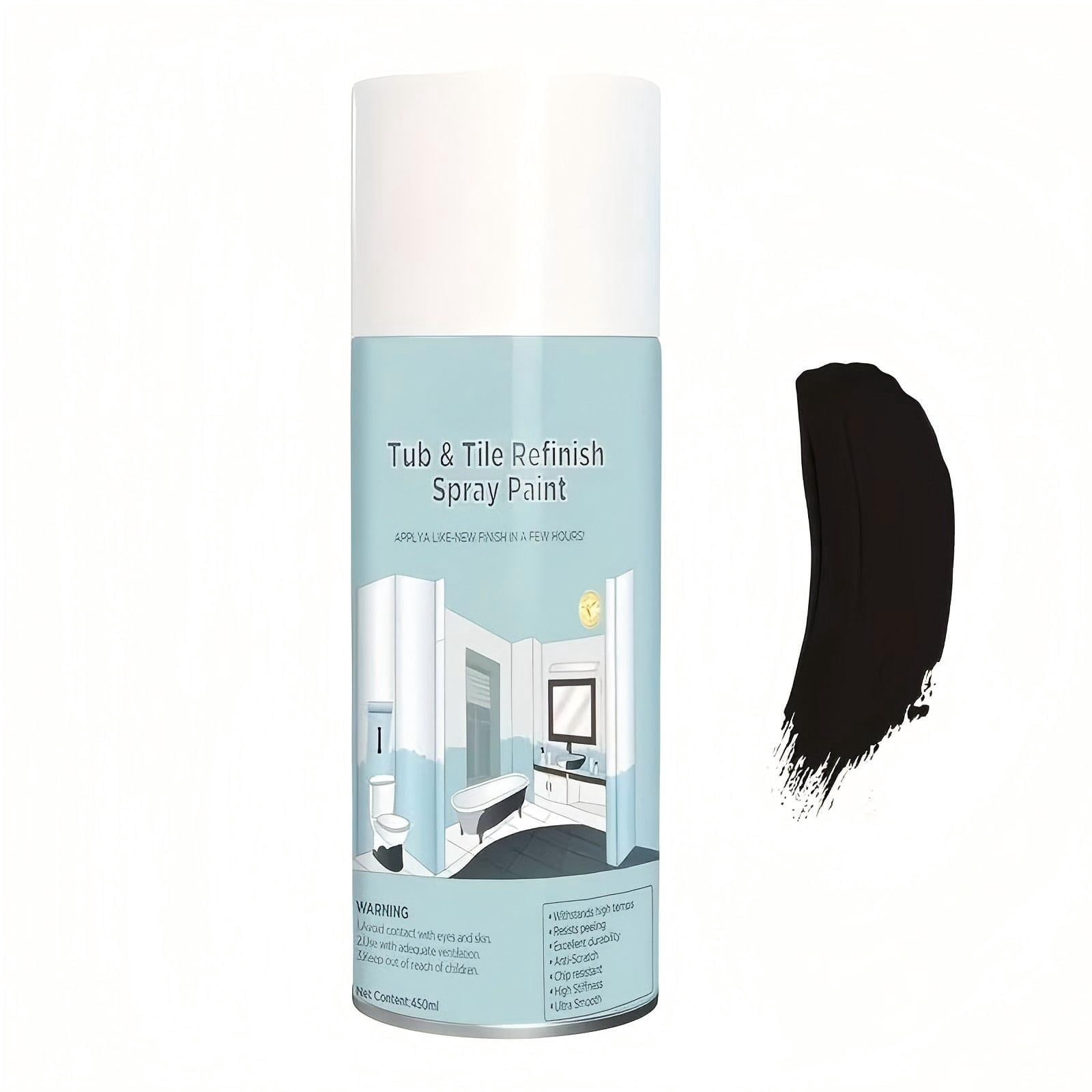15.22 Ounces Black Spray Paint, Tub and Tile Aerosol Paint - Walmart.com