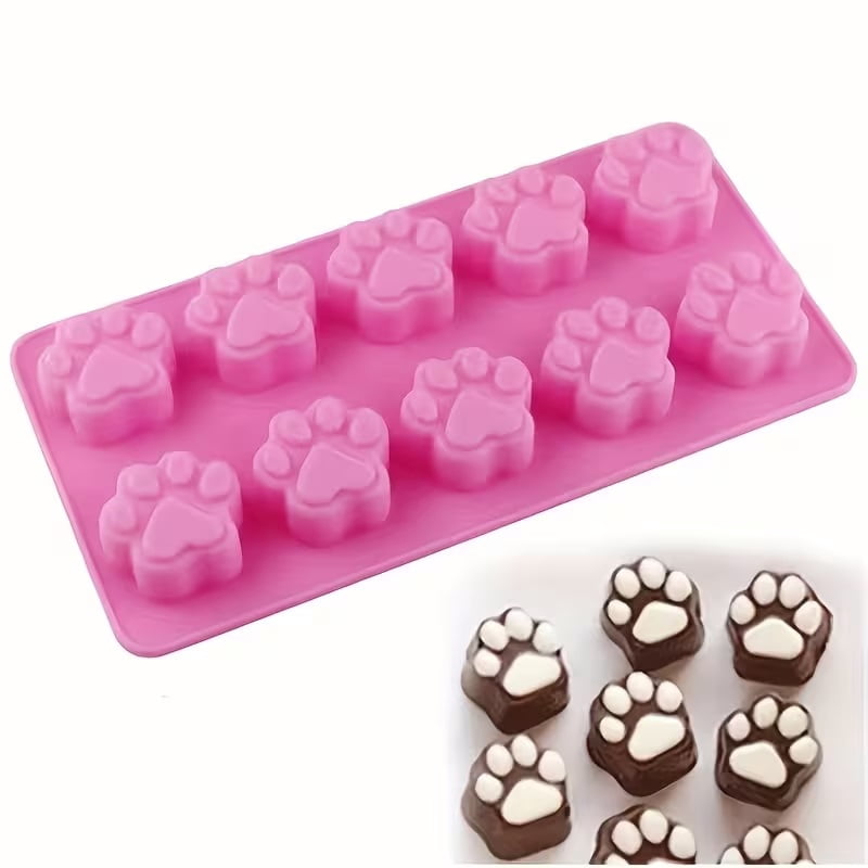 1 piece cat claw shaped silicone mold for chocolate, cake decoration ...