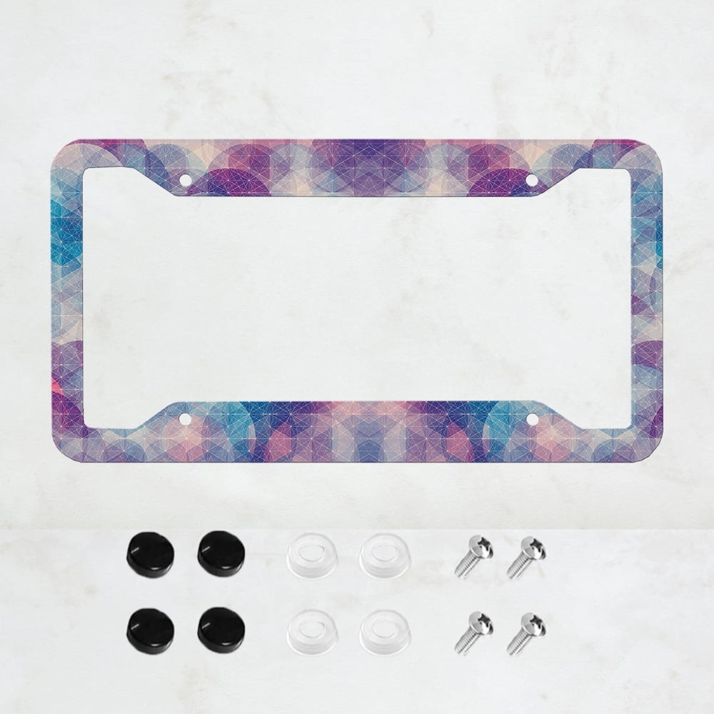 1 piece, color texture license plate frame, gradient color advanced ...