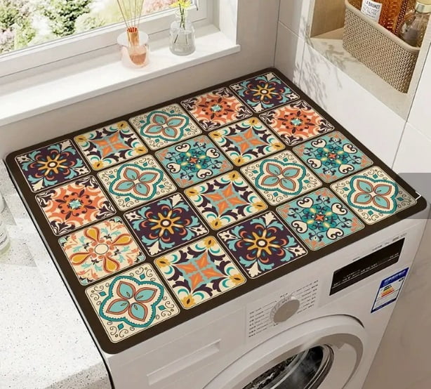 1 piece dust-proof washing machine mat diatom mud roller mat ...