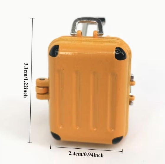 1 piece, mini suitcase model dollhouse accessories, simulated miniature ...