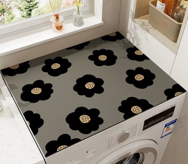 1 piece mud roller dustproof washing machine mat diatom mat ...