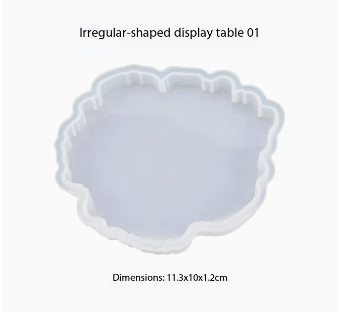 1 piece of special-shaped irregular wavy lace coaster silicone mold ...