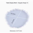 1 piece of wavy diy resin lace epoxy coaster silicone mold special ...