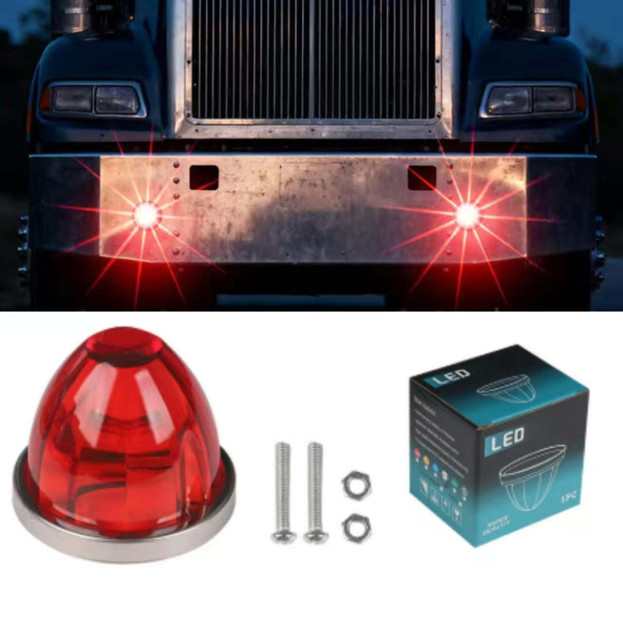 1-piece set of glass watermelon logo lights with screws and nuts, new ...