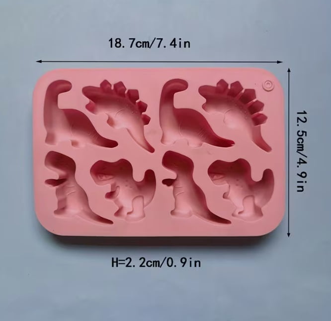 1 piece silicone small dinosaur cake chocolate cookie mold ice cube ...