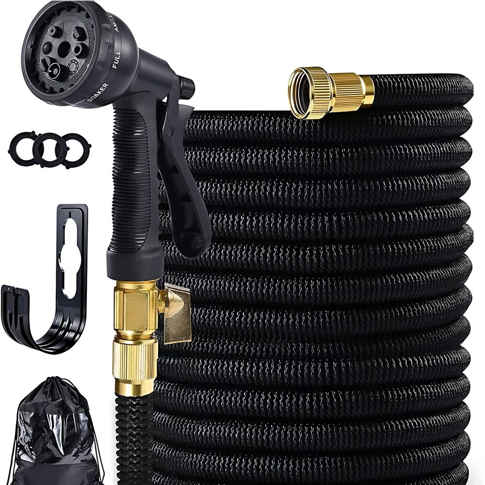 1 piece, upgraded expandable garden hose set with 8-function airbrush ...