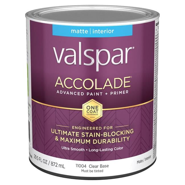 1 qt. Accolade Acrylic Latex All Purpose Paint, Matte & Clear - Walmart.com