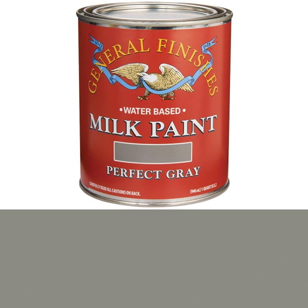 1 qt General Finishes QPGY Perfect Gray Milk Paint Interior/Exterior ...