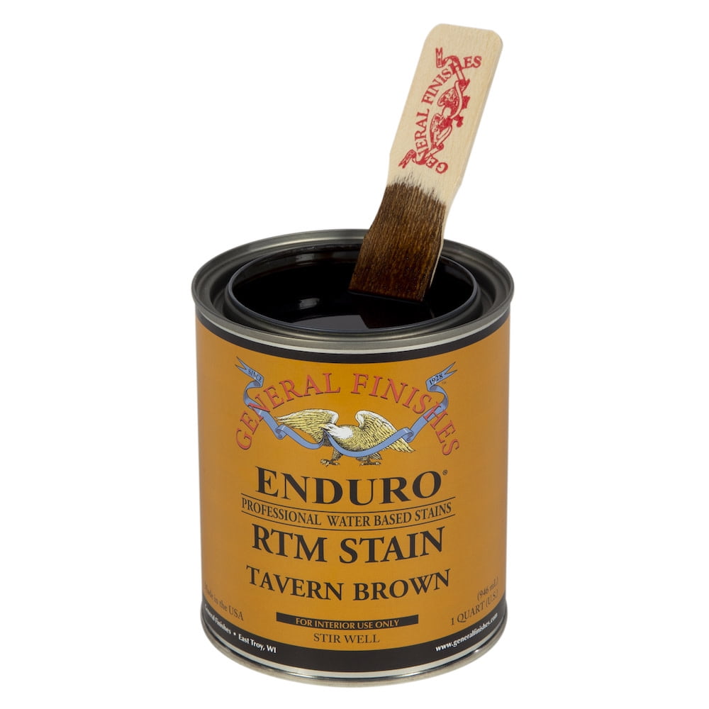 1 qt General Finishes QTVB Tavern Brown Enduro RTM Water-Based Wood ...