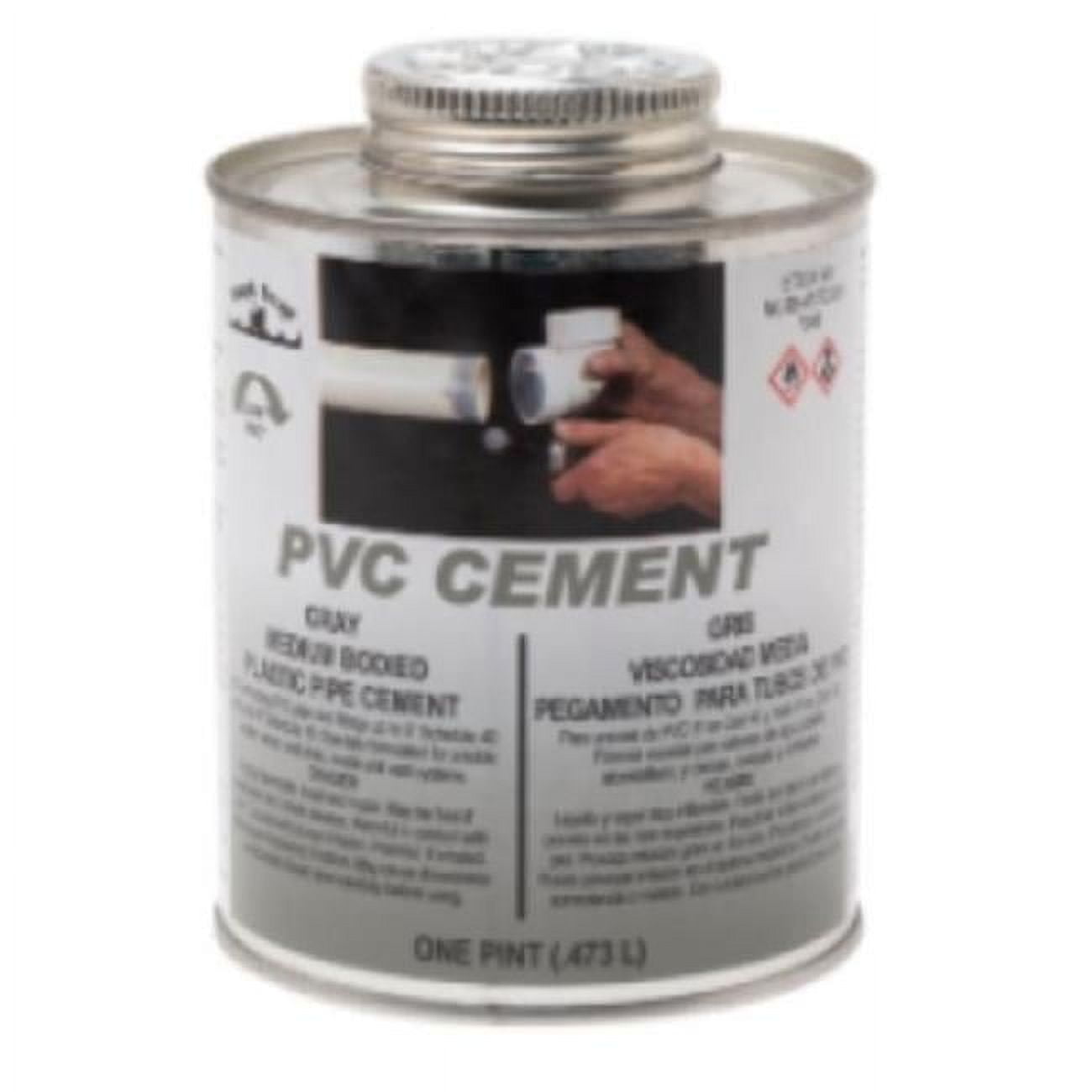 1 qt. Medium Boiled PVC Cement, Grey - Walmart.com