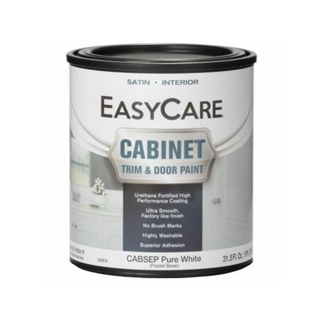 1 qt. White & Pastel Base Acrylic Polyurethane Cabinet Door & Trim ...