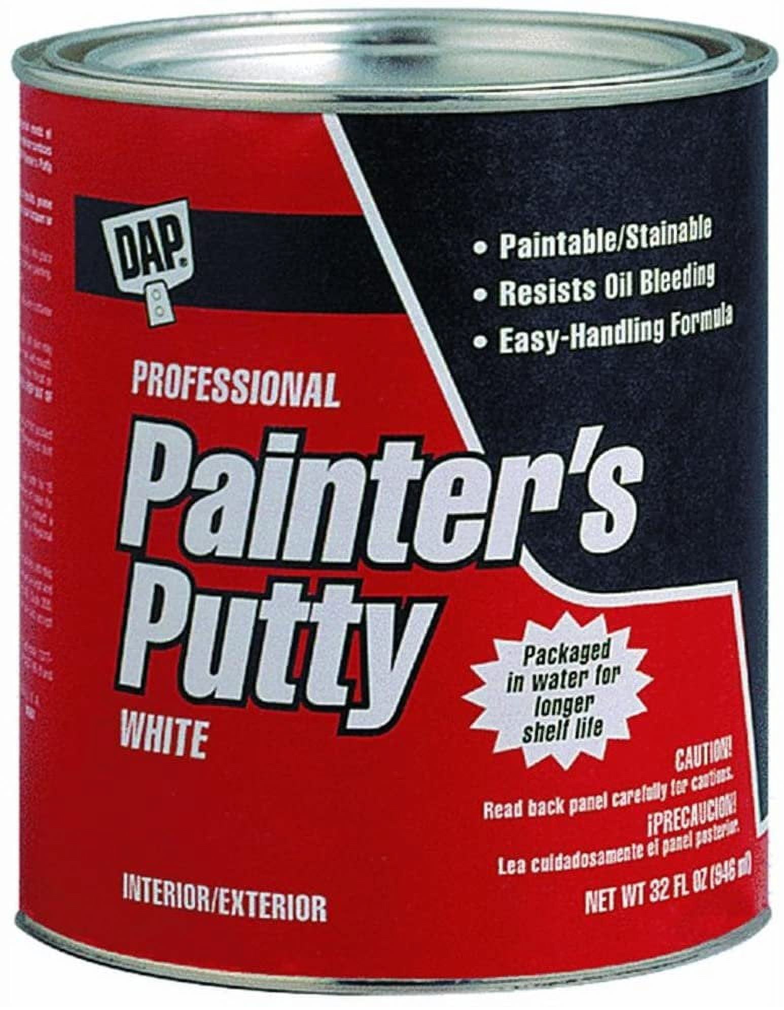 DAP White Wood Filler - Paintable, Quick Dry - 1 Qt, White - Walmart.com