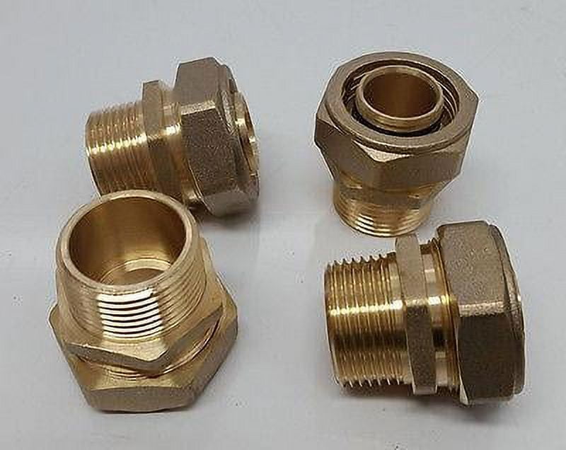 1" MPT Male Pipe Thread Pex-al-Pex Compression Fitting Quantity (4 ...