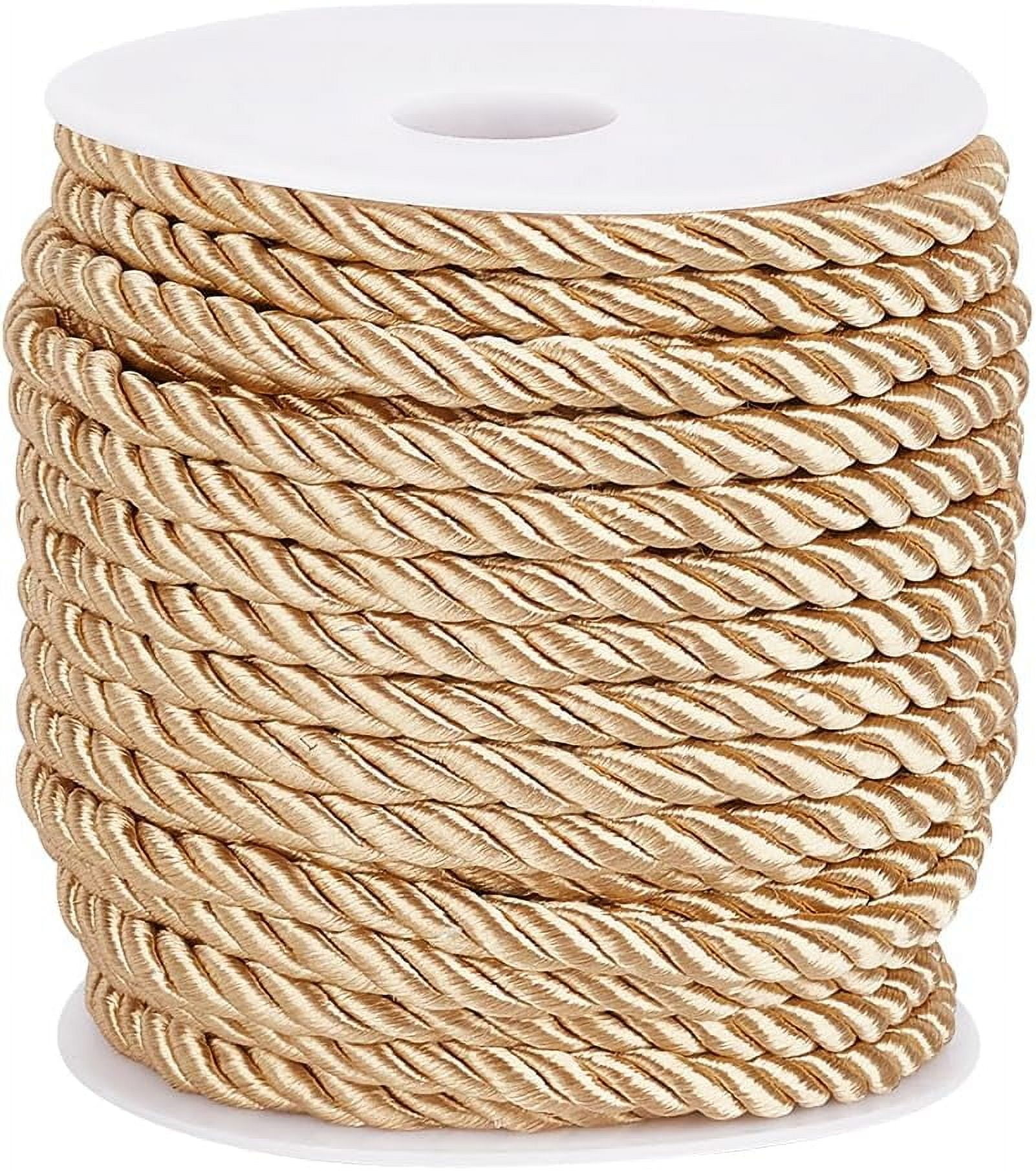 1 roll 21 Yards 8mm Window Crafts Rope golden Handmade Cording Trim ...