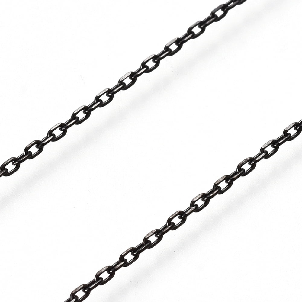 1 roll 304 Stainless Steel Cable Chains Diamond Cut Chains Soldered ...