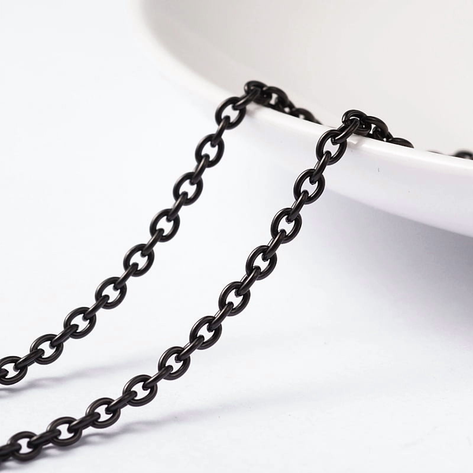 1 roll 304 Stainless Steel Cable Chains Welded with Spool Oval ...