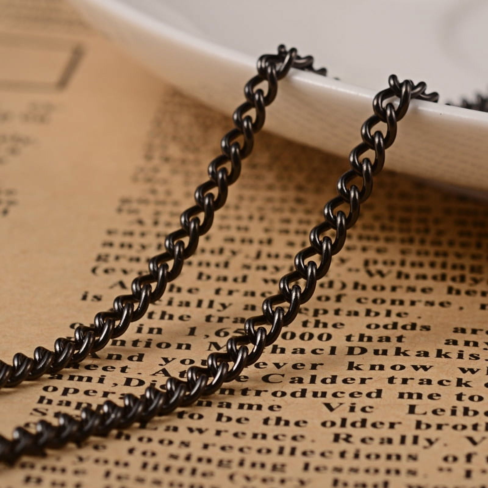 1 roll 304 Stainless Steel Twisted Chains Curb Chains Unwelded with ...