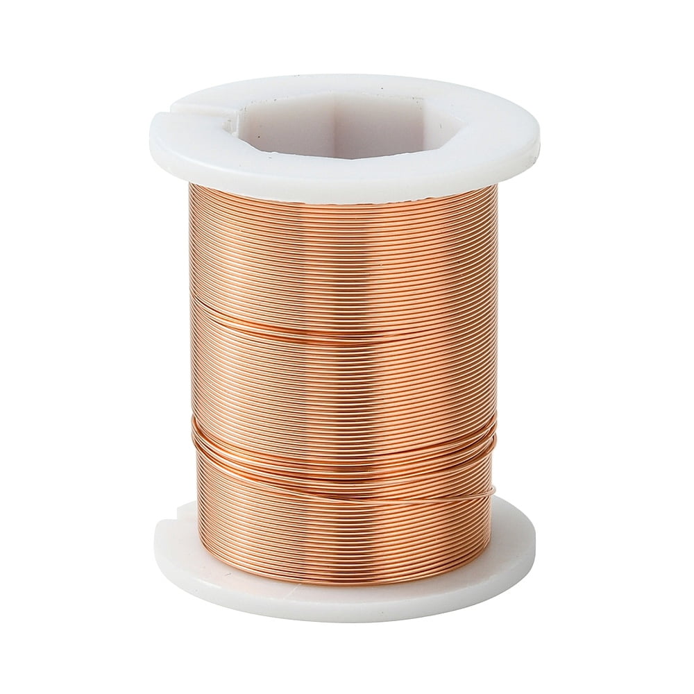 1 roll Bare Copper Wire Copper Jewelry Craft Wire Rose golden 0.4mm ...