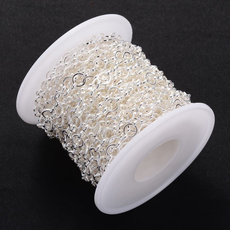 1 roll Brass Handmade Chains Mother-son Chains Unwelded with Spool ...