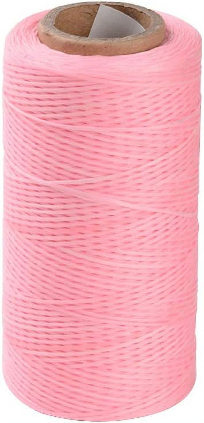 1 roll Flat Waxed Polyester Cords Pink 1x0.3mm 284.33 yards(260m)/roll ...