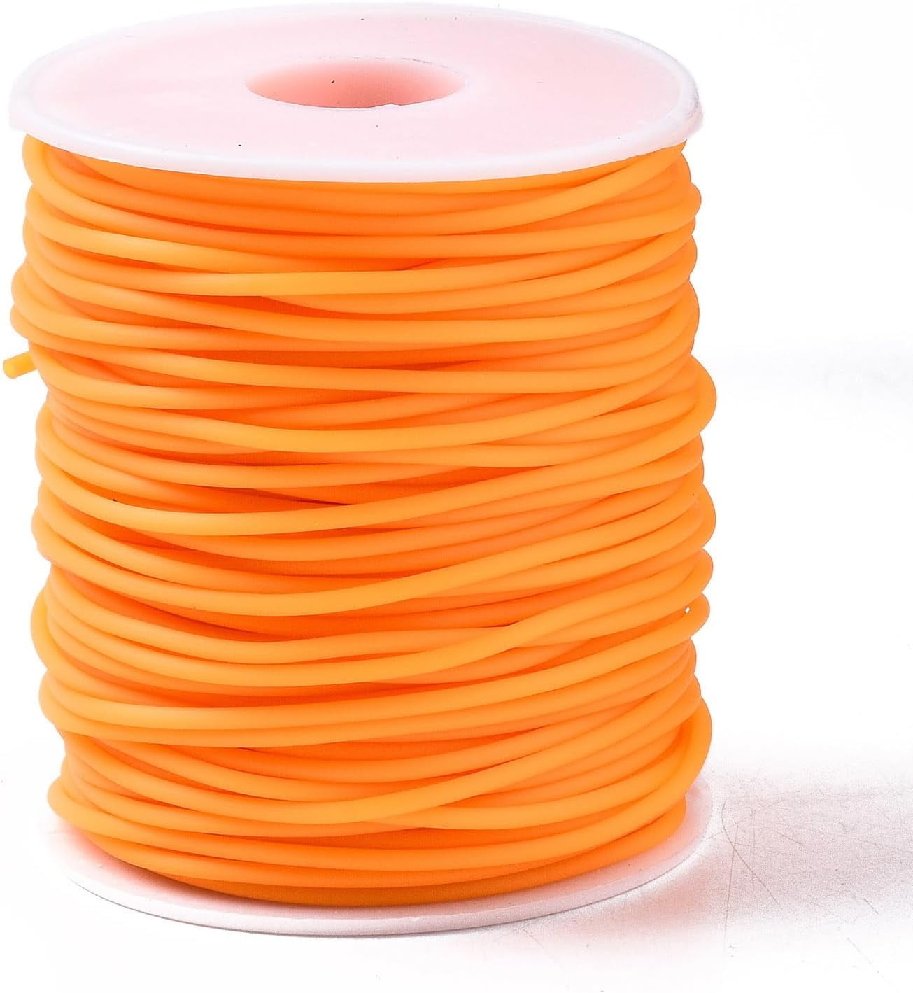 1 roll Hollow Pipe PVC Tubular Rubber Cord Wrapped Around White Plastic ...