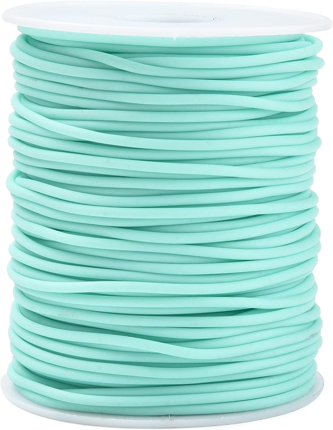 1 roll Hollow Pipe PVC Tubular Rubber Cord Wrapped Around White Plastic ...