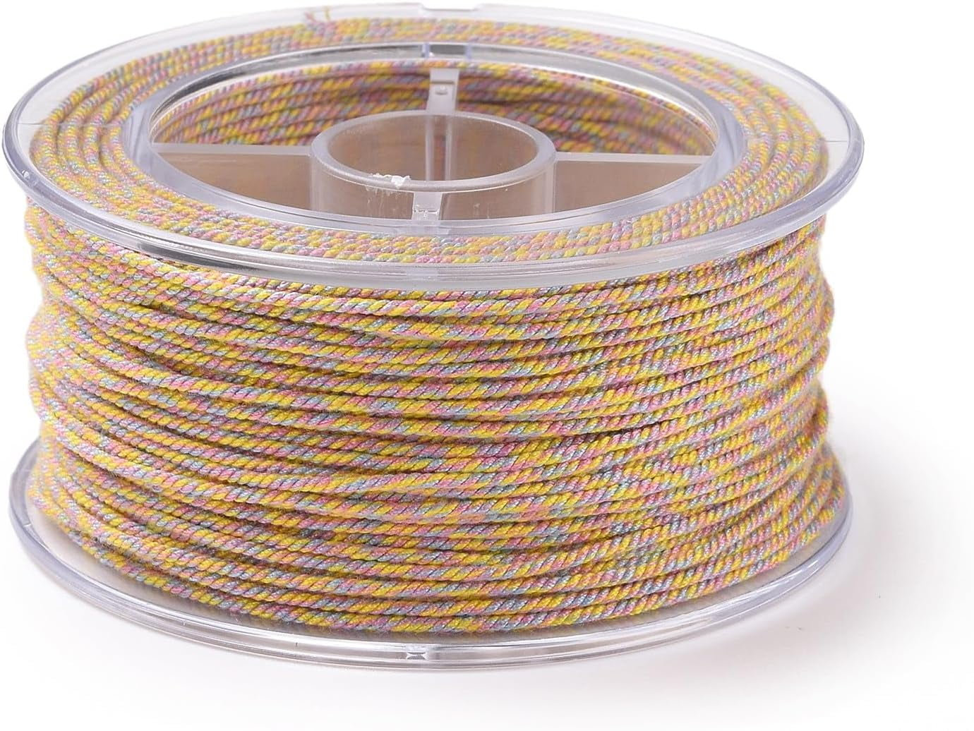 1 roll Macrame Cotton Cord Rope with Plastic Reel for Wall Hanging ...