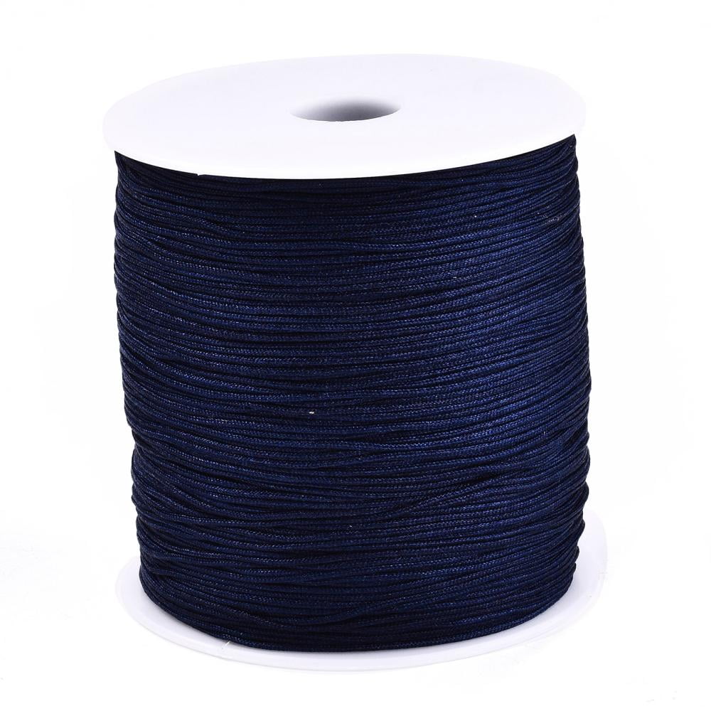 1 roll Nylon Thread Chinese Knotting Cord Midnight Blue 1mm 284.33 ...