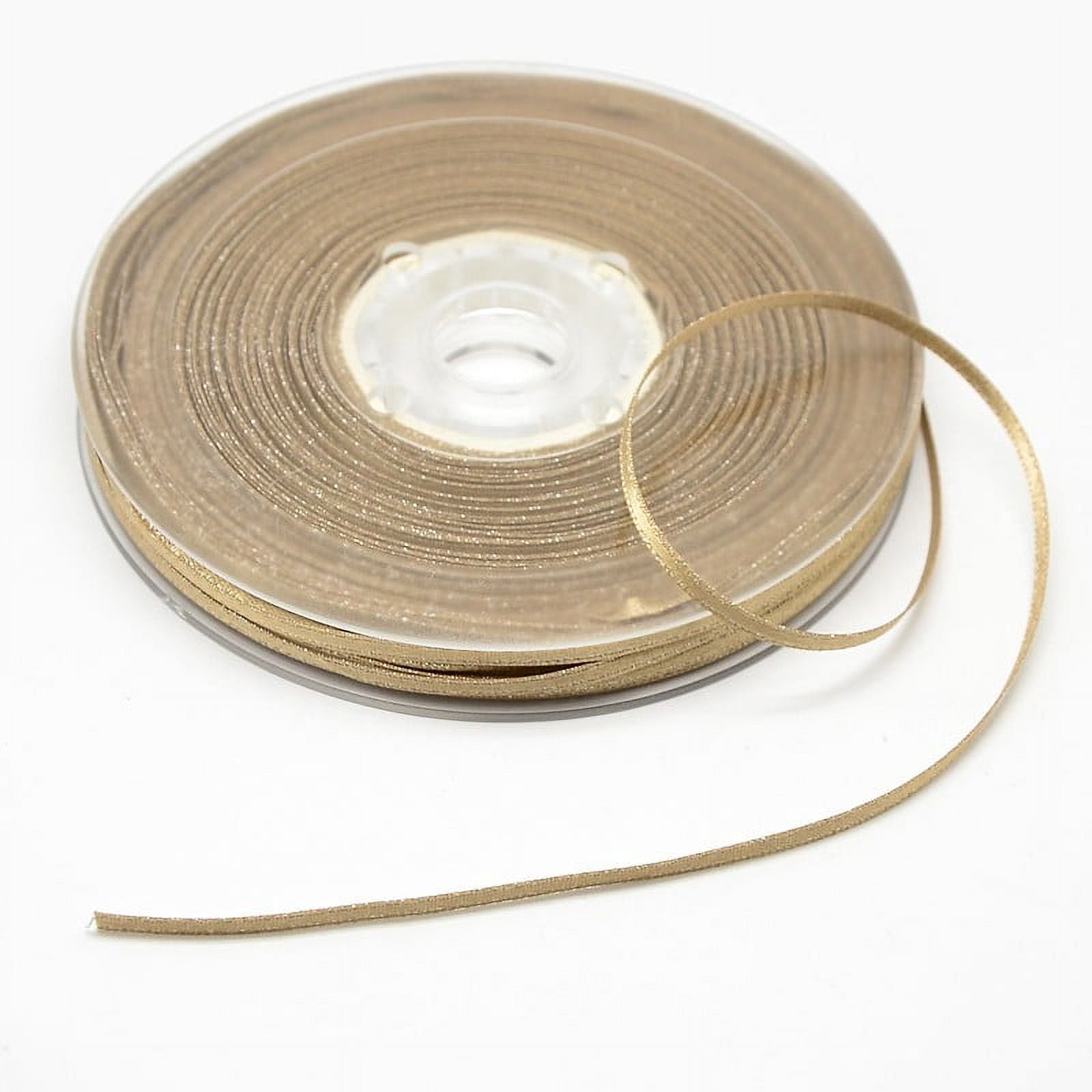 1 roll Silver Thread Grosgrain Ribbon for Wedding Festival Decoration ...