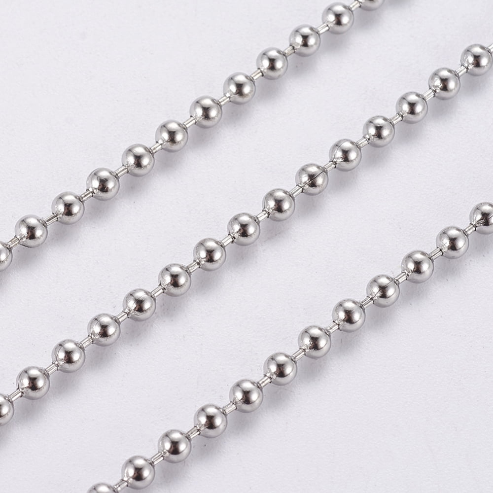 1 roll Tarnish Resistant 304 Stainless Steel Ball Chains with Spool ...