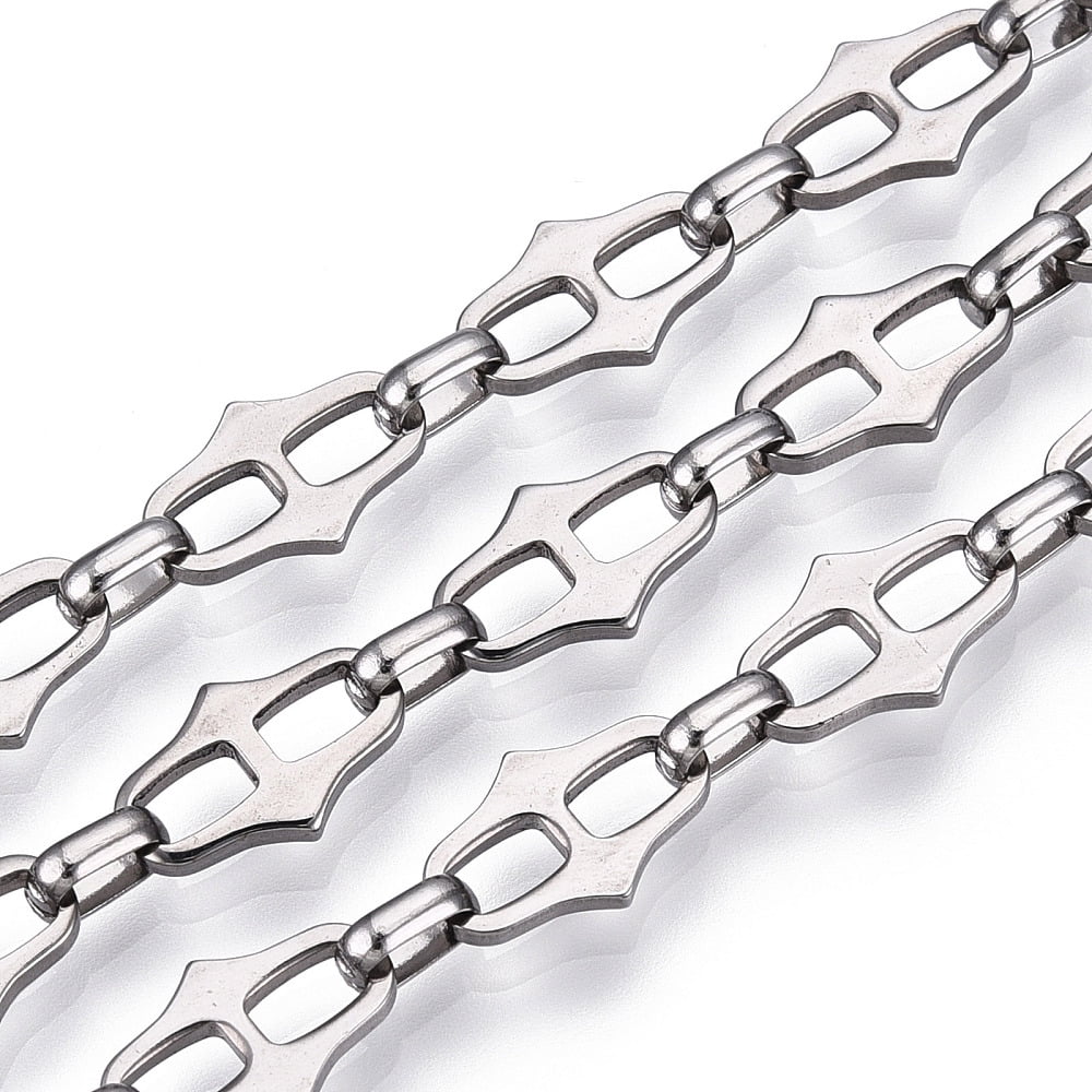 1 roll Tarnish Resistant 661 Stainless Steel Oval Link Chain Unwelded ...