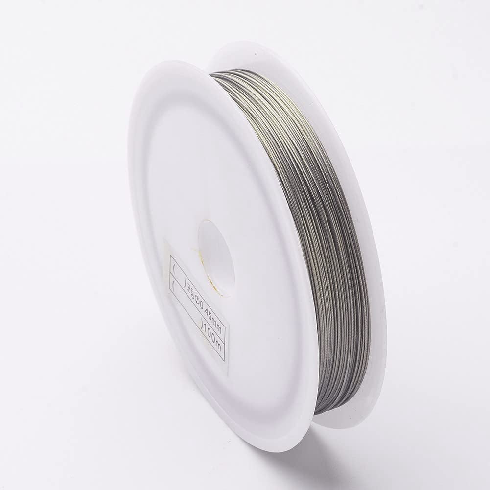1 roll Tarnish Resistant DIY Jewelry Thread Findings Colored Tiger Tail ...