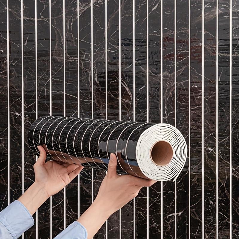 1 roll of decorative 3D wall panels, measuring 15.75x118.11 inches (12. ...