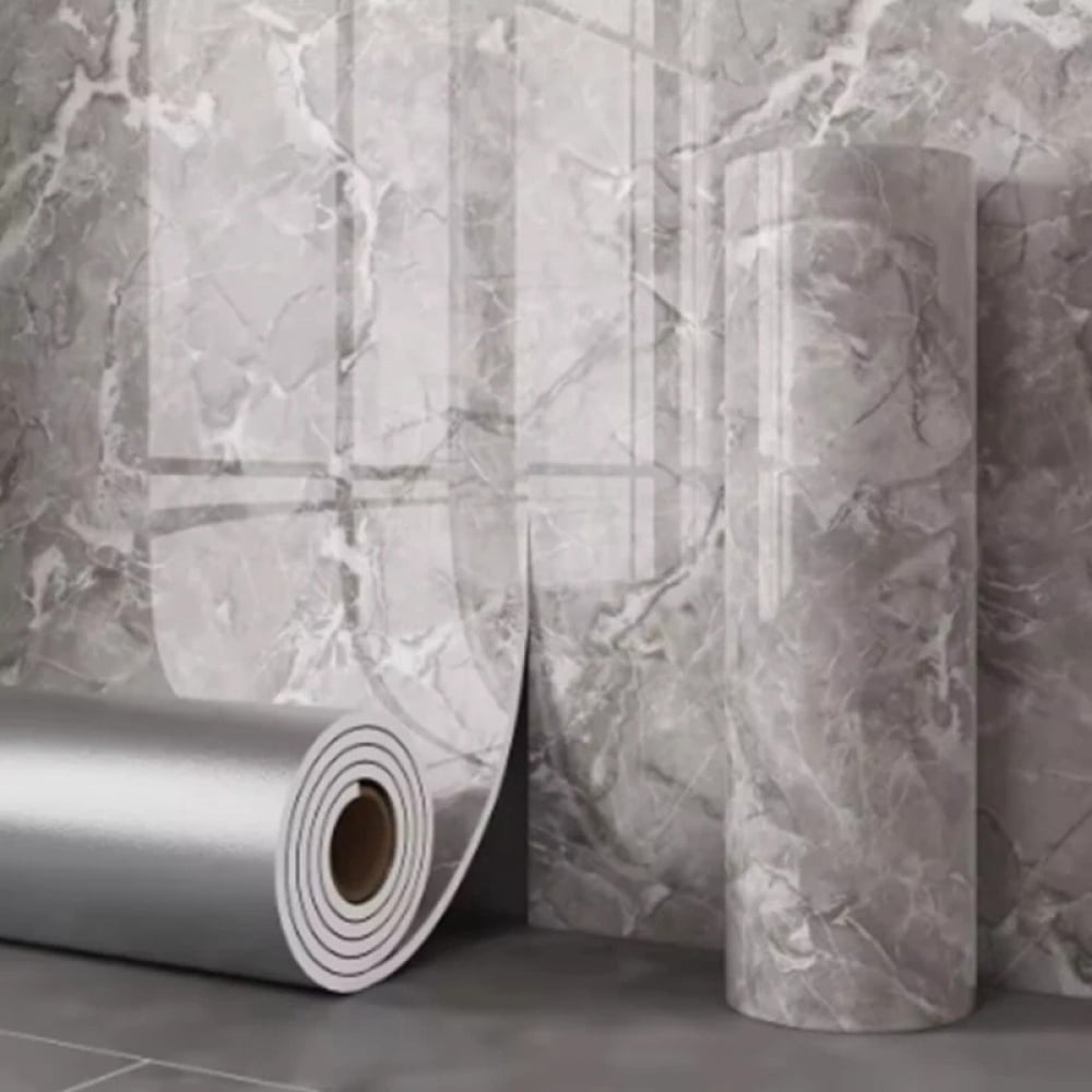 1 roll thick foam marble wallpaper waterproof and antifouling wall ...
