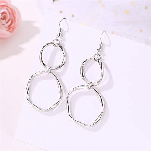 1 set 1 Pair Hollow Round Earrings Dangling Earrings Hanging Earrings ...