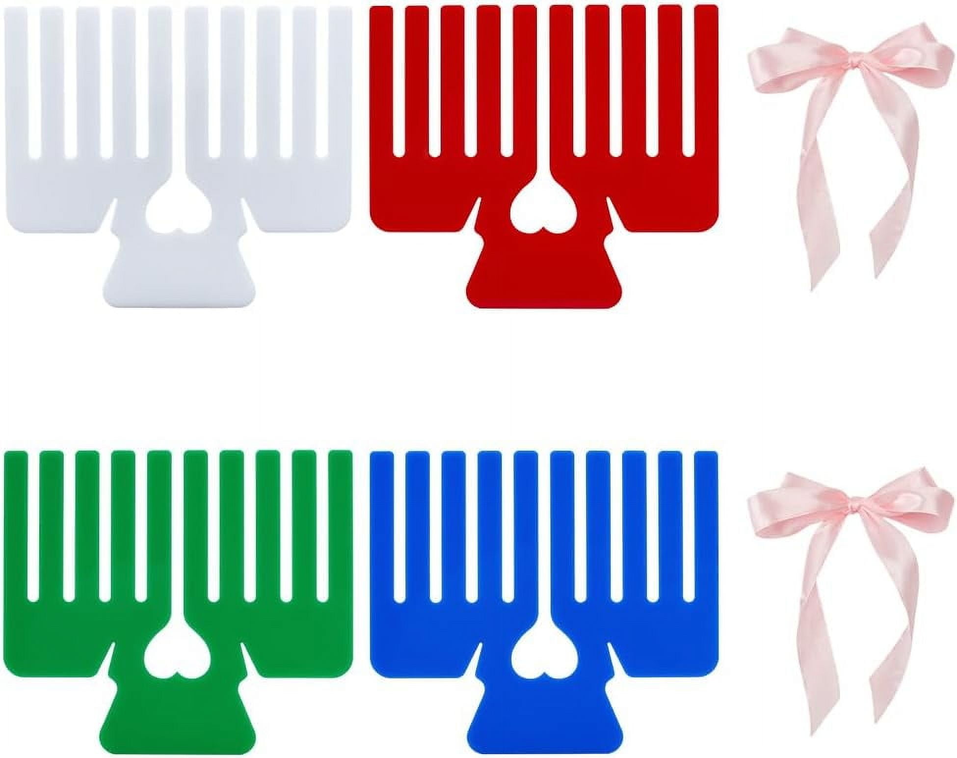 1 set 1 set Acrylic Bowknot Maker Comb Knitting Loom Tool Mixed color ...