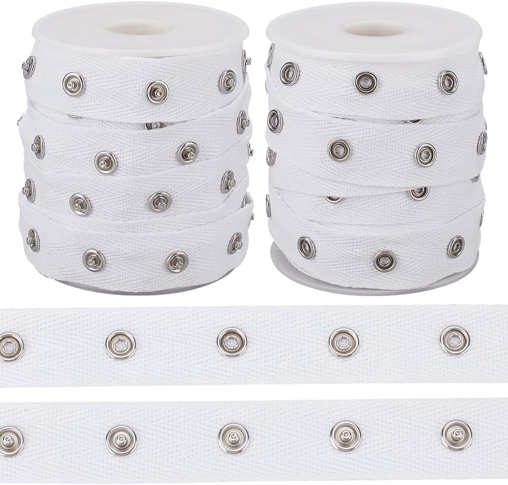 1 set 10 Yards Cotton Twill Tape Ribbons Herringbone Ribbons with ...