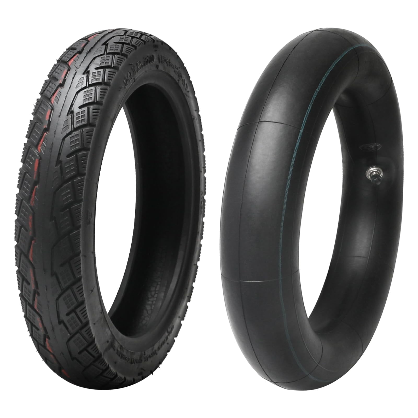 1 set 14 Inch Bike Tire Set, 14x2.50 (54-254) Tire and Inner Tube 2.50 ...
