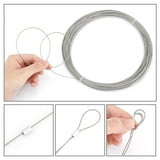 1 set 164FT Stainless Steel Cable 1mm Wire Rope Kit Aircraft Cable ...