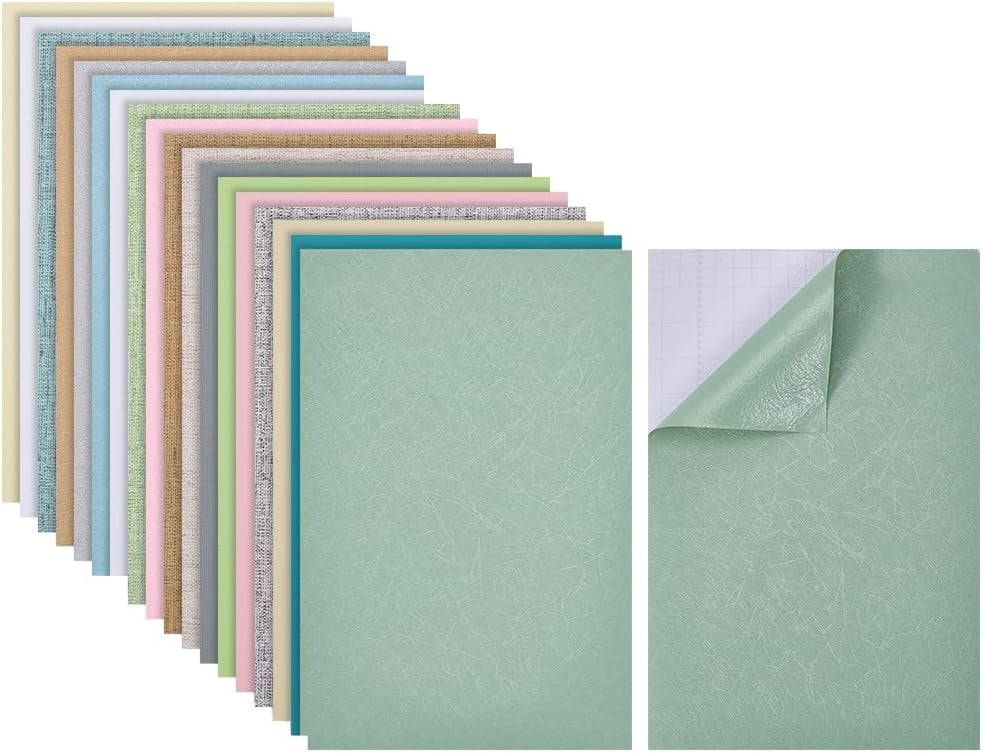 1 set 18 sheets 18 colors PVC Self-Adhesive Wall Stickers Waterproof ...