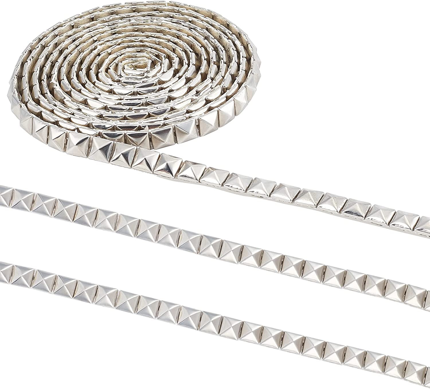 1 set 2.5 Yards Hot Fix Nailhead Trim 304 Stainless Steel Flat Round ...